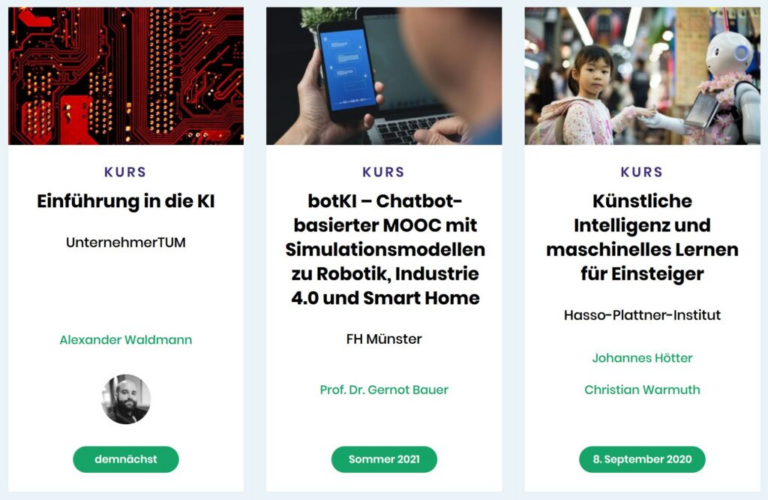 KI-Campus. Die Lernplattform für Künstliche Intelligenz ...